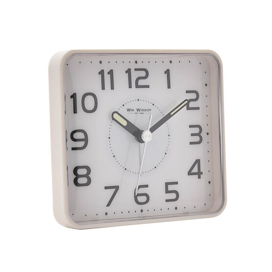Hometime White Alarm Clock - Dual Indicating Light System | Widdop and Co.