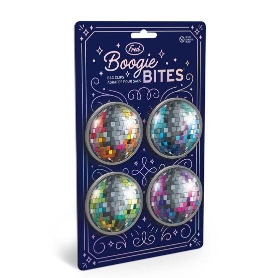 Fred Boogie Bites - 4 Disco Ball Bag Clips | Widdop and Co.