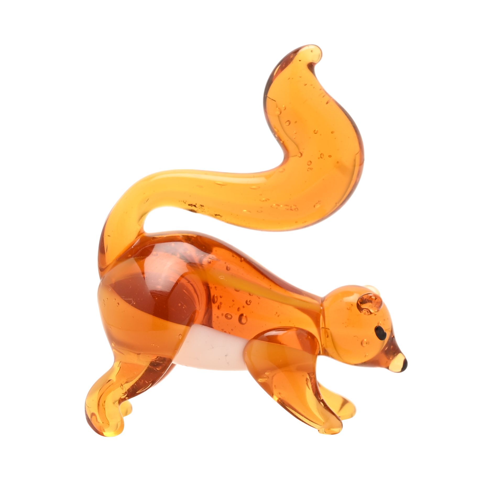 Objets D'art Miniature Glass Figurine - Squirrel | Widdop and Co.