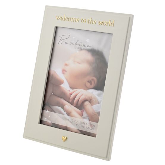 Bambino 'Welcome to the World' Photo Frame 4" x 6" | Widdop and Co.