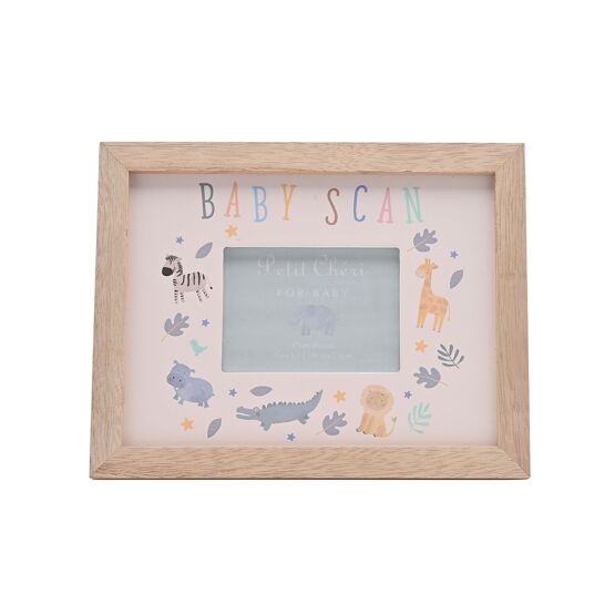 Petit Cheri Animal Border Baby Scan Frame 4" x 3" | Widdop and Co.