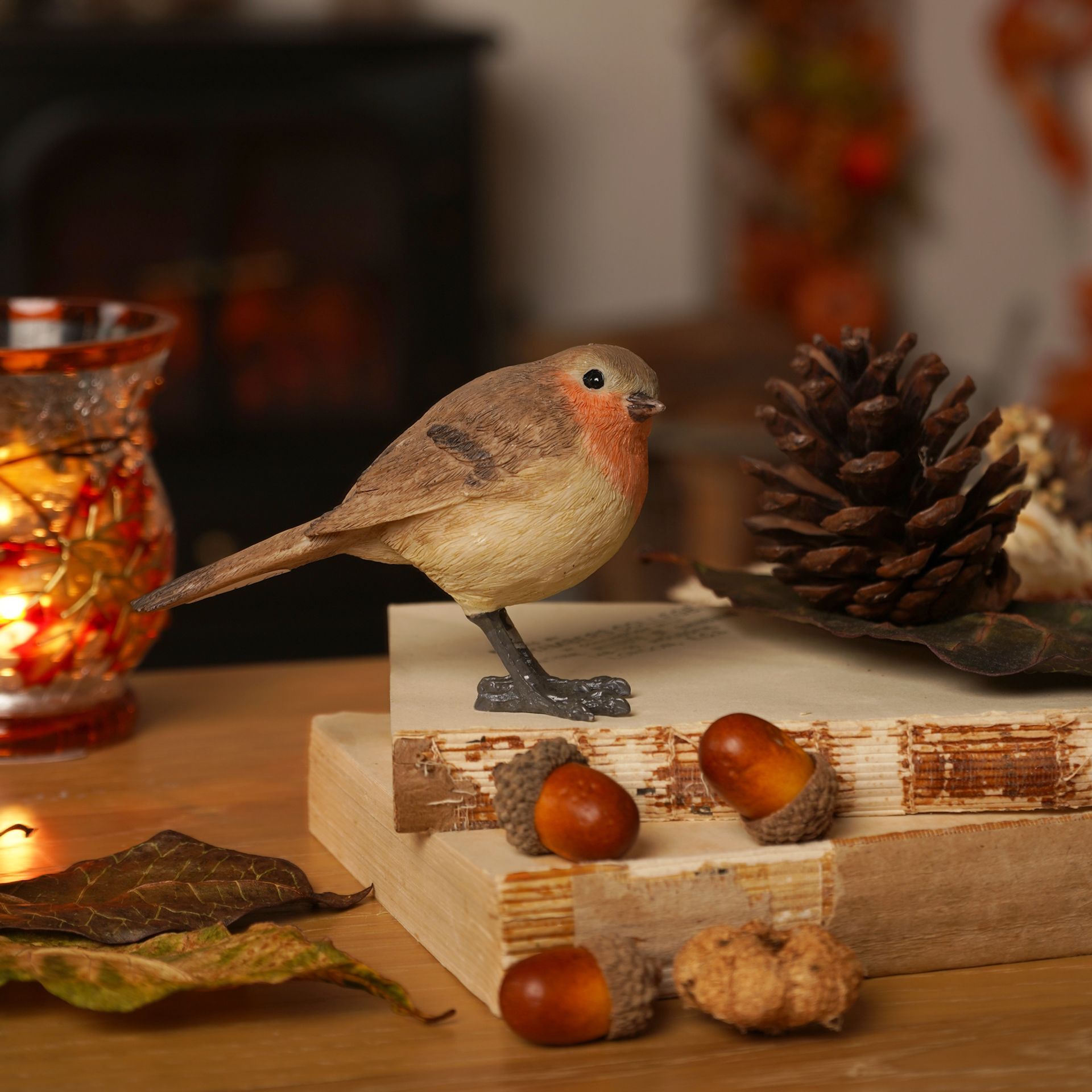 Country Living Small Resin Standing Robin Figurine | Widdop and Co.