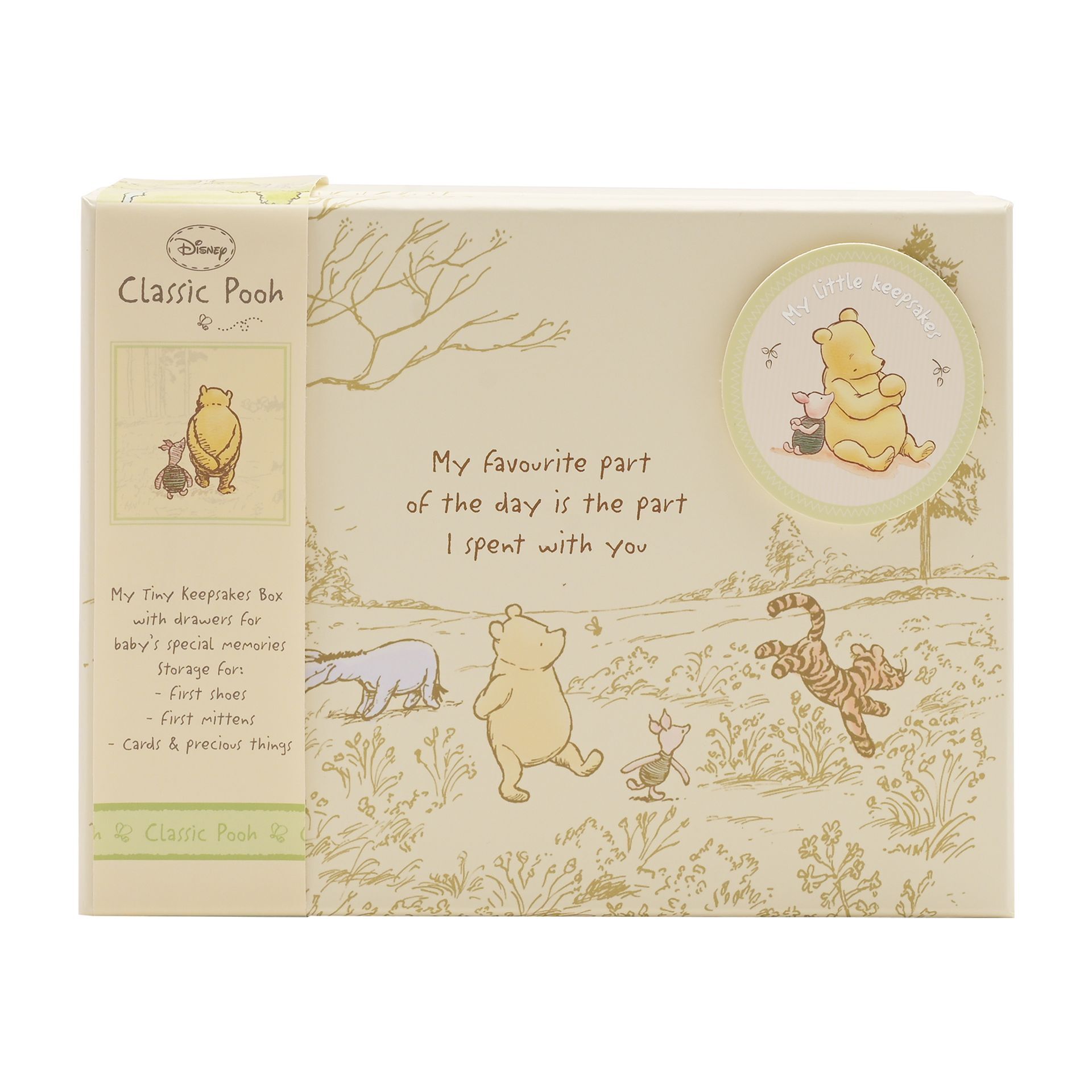 Disney Classic Pooh Heritage Keepsake Box With Compartments | Widdop ...