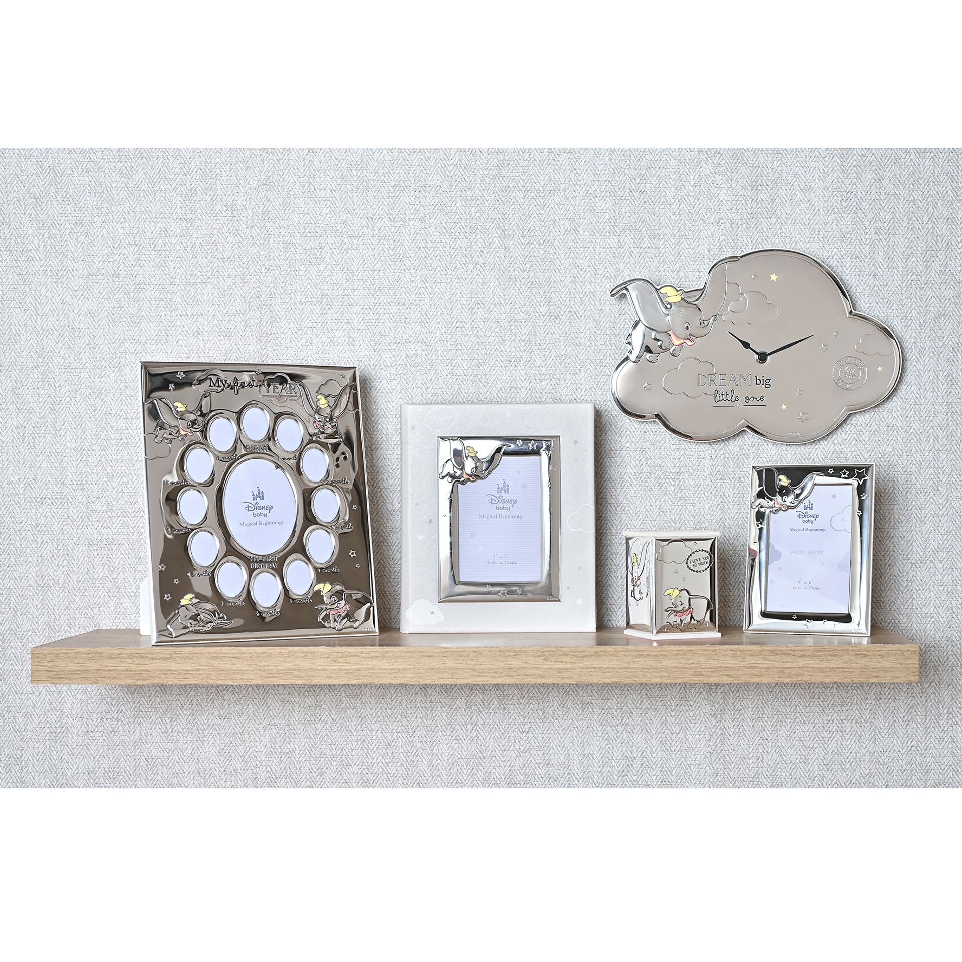 Disney Silver Dumbo Wall Clock - Made In Italy | Widdop and Co.