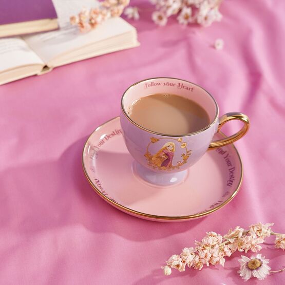 Disney Pastel Princess Tea Cup & Saucer - Rapunzel | Widdop and Co.