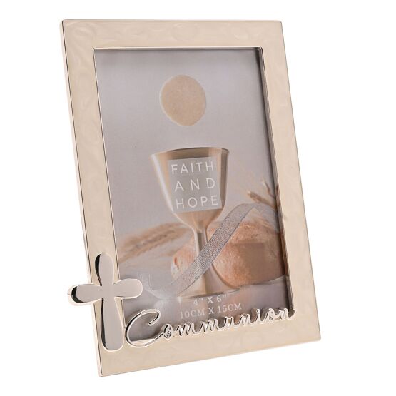 Faith & Hope Enamel & Silver Frame - Communion | Widdop and Co.