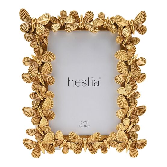 Hestia Butterfly Design Resin Photo Frame 5" x 7" | Widdop and Co.