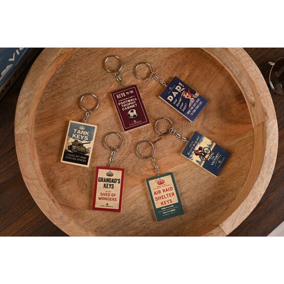 **MULTI 6** Civil Defence Keyring - Air Raid Shelter Keys | Widdop and Co.