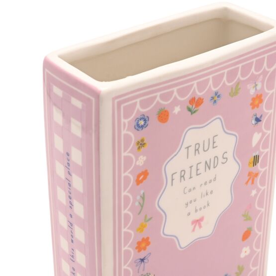 Love Life Book Vase 15cm - Friends | Widdop and Co.
