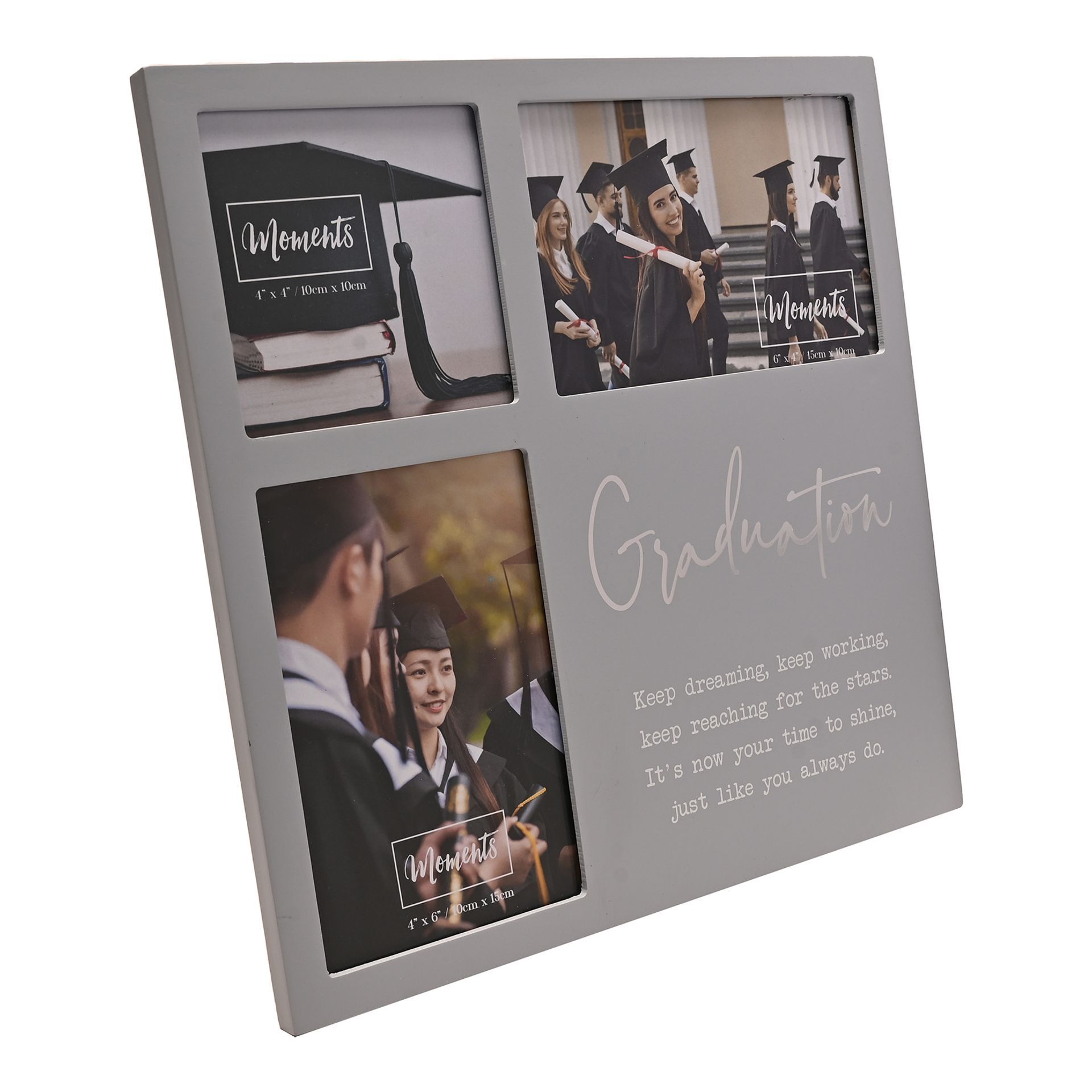 Moments Collage Photo Frame Grey - Graduation | Widdop and Co.