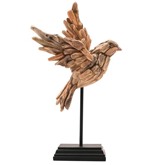 Naturecraft Resin Driftwood Collection Bird in Flight on Stand Figurine ...