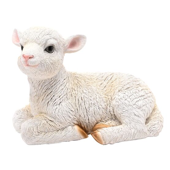 Naturecraft Sitting Lamb 19cm | Widdop and Co.