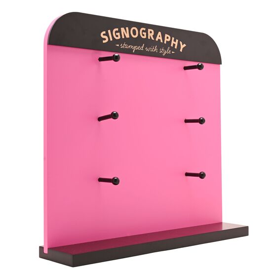 Signography Hanging Plaque Display and 18 Plaques | Widdop and Co.