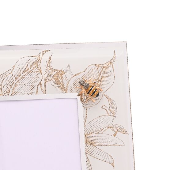 Sophia Classic Golden Bee 4 x 6" Glass Photo Frame | Widdop and Co.