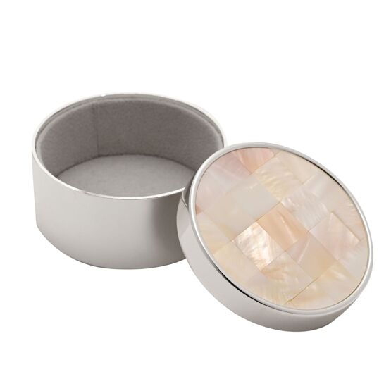 Sophia Classic Mother Of Pearl Round Trinket Box | Widdop and Co.