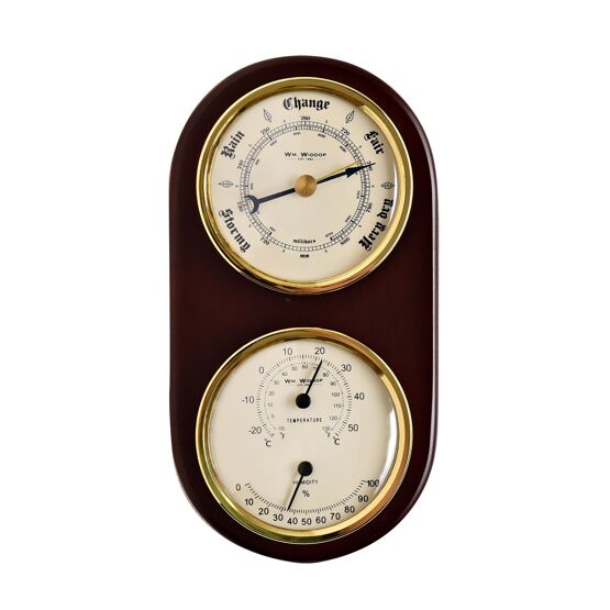 Wm.Widdop Wooden Barometer, Thermometer and Hygrometer | Widdop and Co.