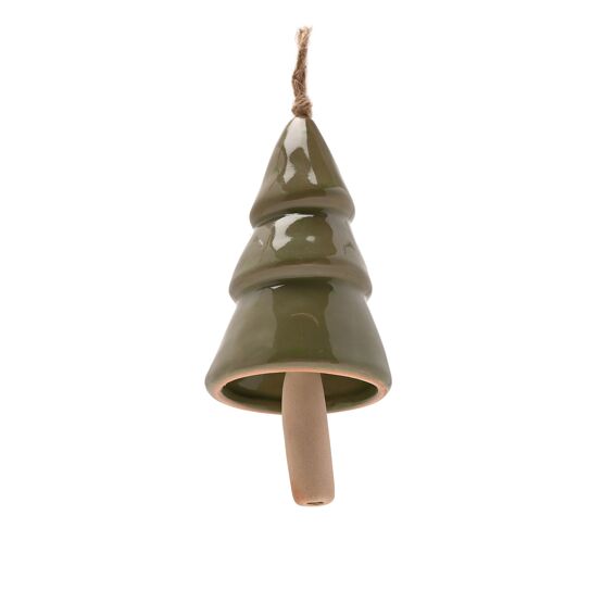 **MULTI 12**Ceramic Hanging Tiered Christmas Tree Bell | Widdop and Co.