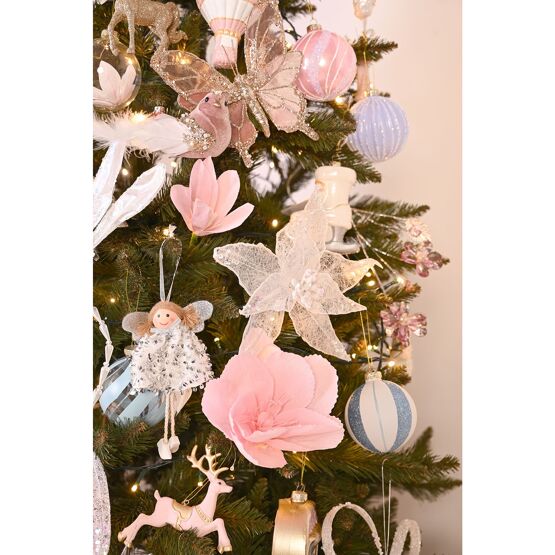 **Multi 12** FLUFFY PINK FLOWER PICK | Widdop and Co.