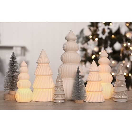 Ceramic 15cm LED Light Up Christmas Tree | Widdop and Co.