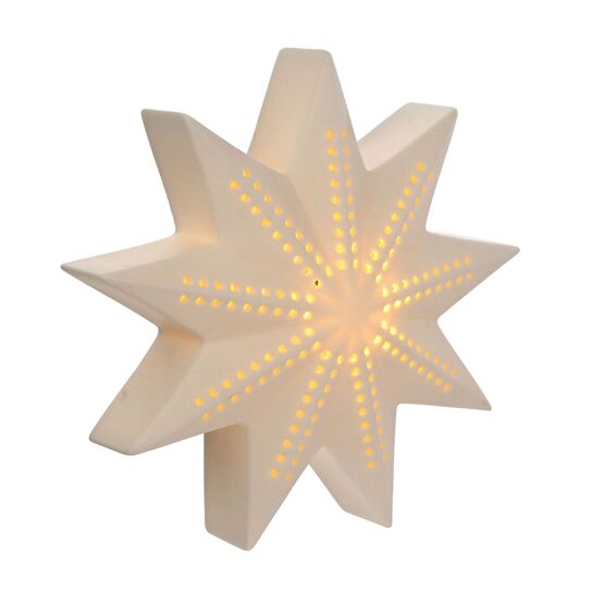 Ceramic LED Light up Star 18cm | Widdop and Co.