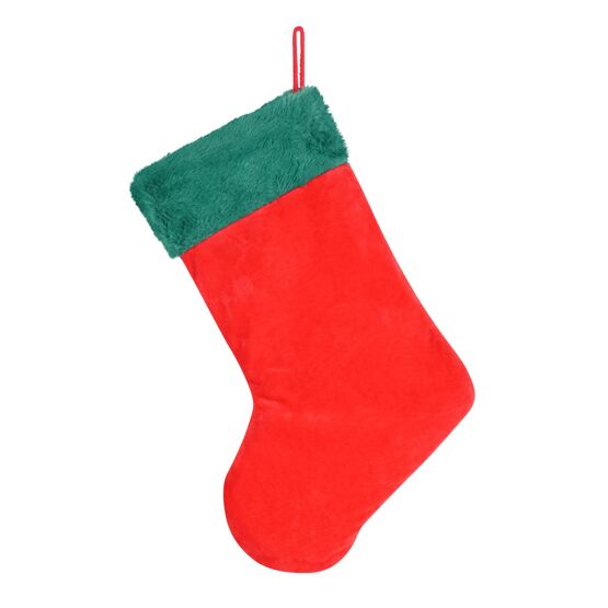 Santa & Friends Stocking with Applique - Dog Head and Paws | Widdop and Co.