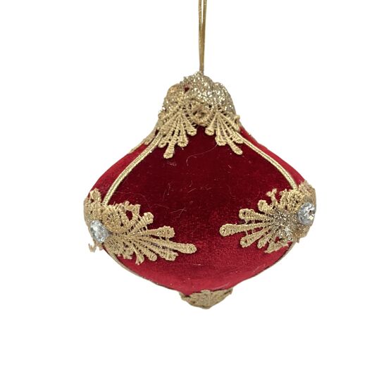 Regal Tidings Red Bauble Tree Hanging Decoration | Widdop and Co.